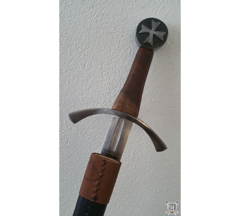 Epée de combat croix templière gravée FIN DE SERIE
